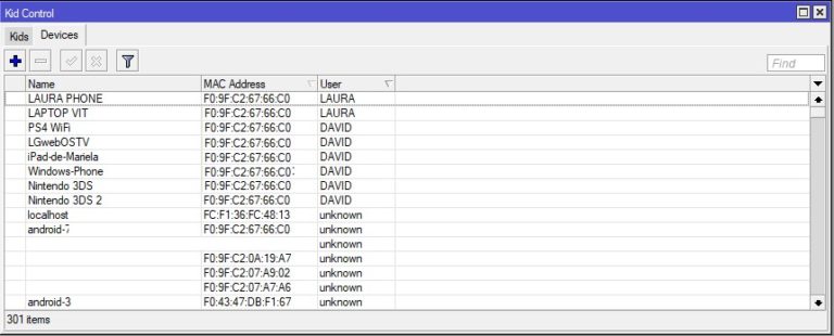 MikroTik “Kid Control”